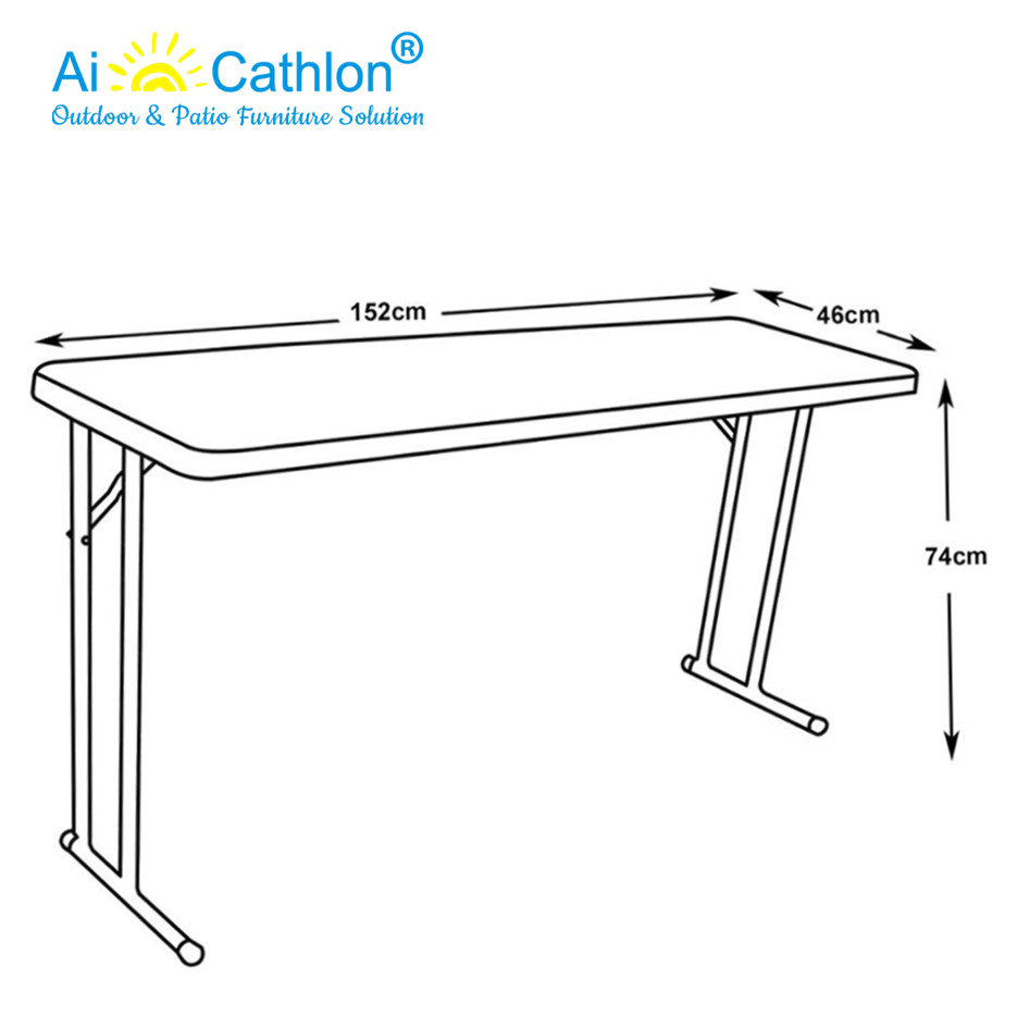 5ft plastic folding table 5ft round folding table 5 ft plastic table ...