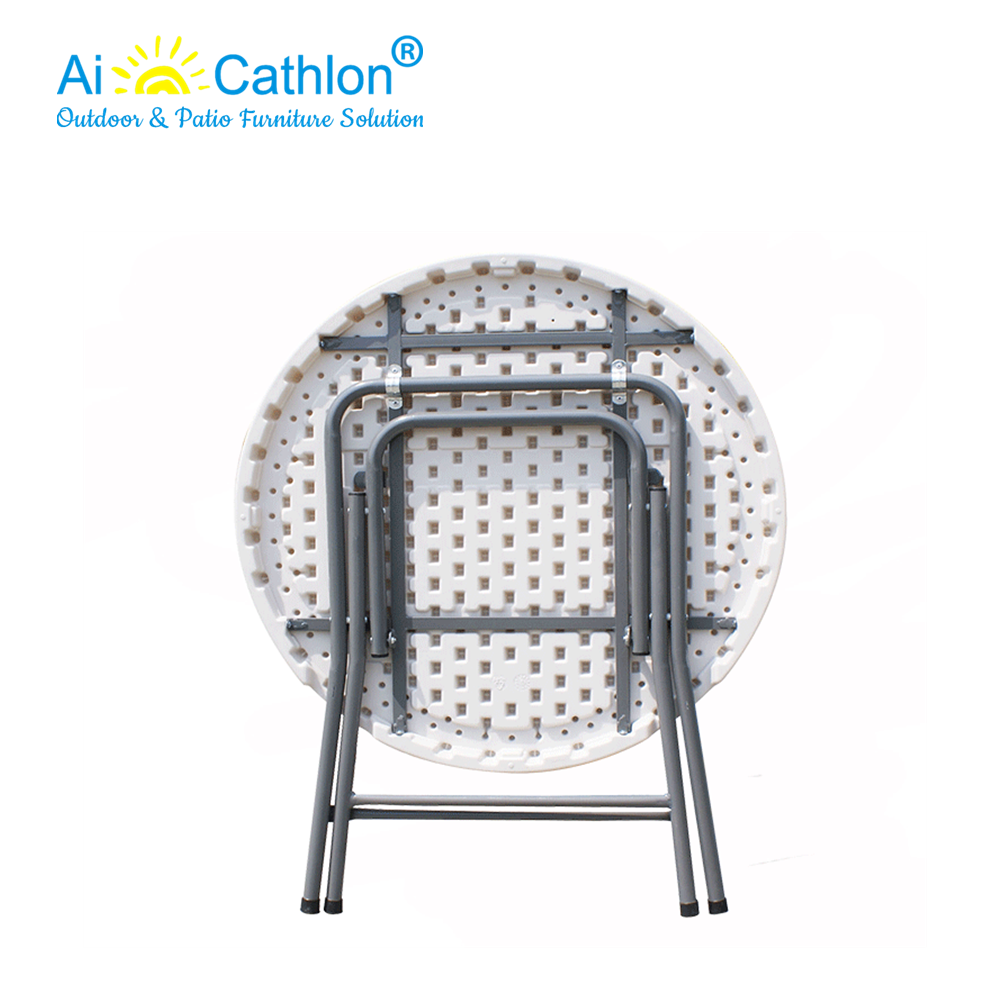 Outdoor Small Round Plastic Garden Folding Banquet Camping Tables ...
