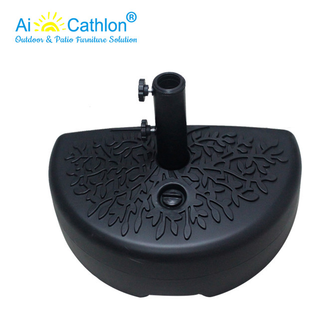 Plastic Parasol Base Water Filled Outdoor Furniture beach half Umbrella ...