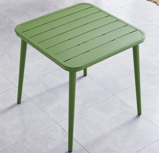 Powder coated diner table outdoor outdoor dining square center table ...